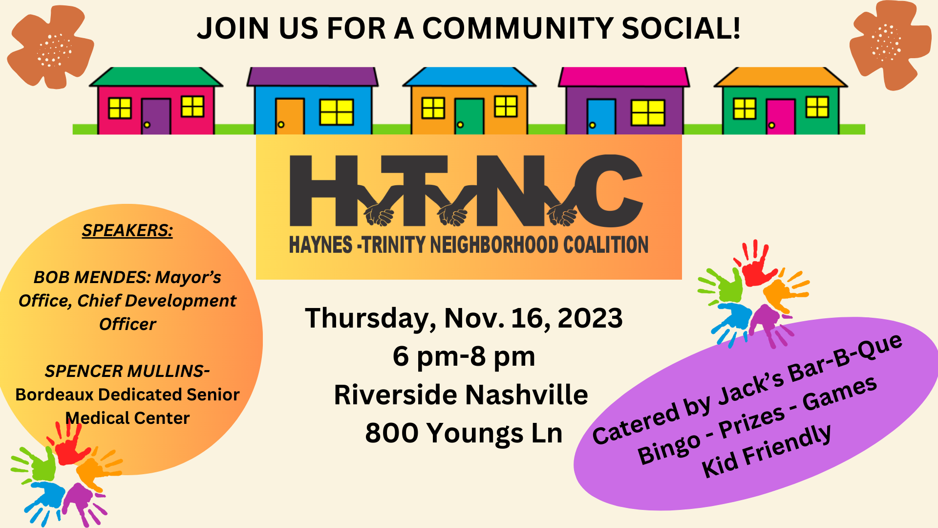 You’re invited to our Community Social! – Haynes Trinity Neigborhood ...